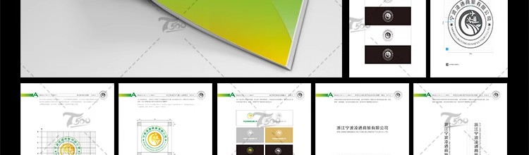 企业公品牌VI标识设计视觉全套手册AI/PSD/CDR源文件作品模板素材-大怪兽分享